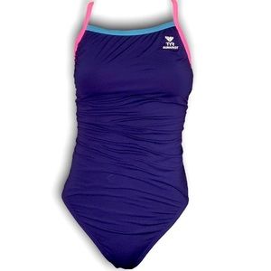 TYR | Swim | Navy Blue Tyr One Piece Swimsuit | Poshmark